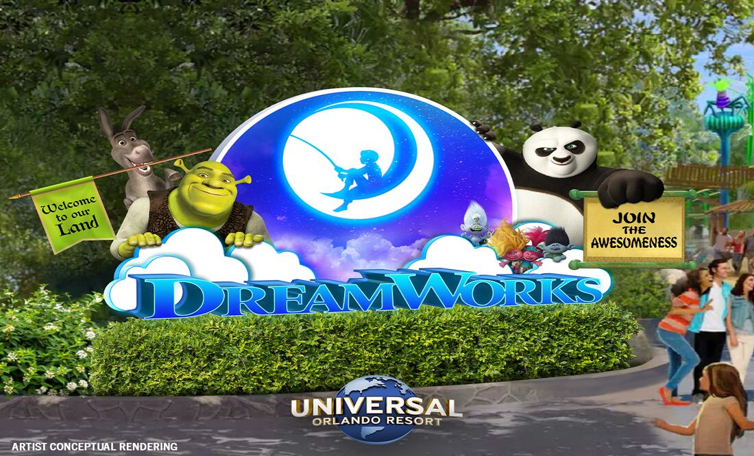 Universal Orlando anuncia nueva área de Dreamworks: con Shrek, Trolls y ...