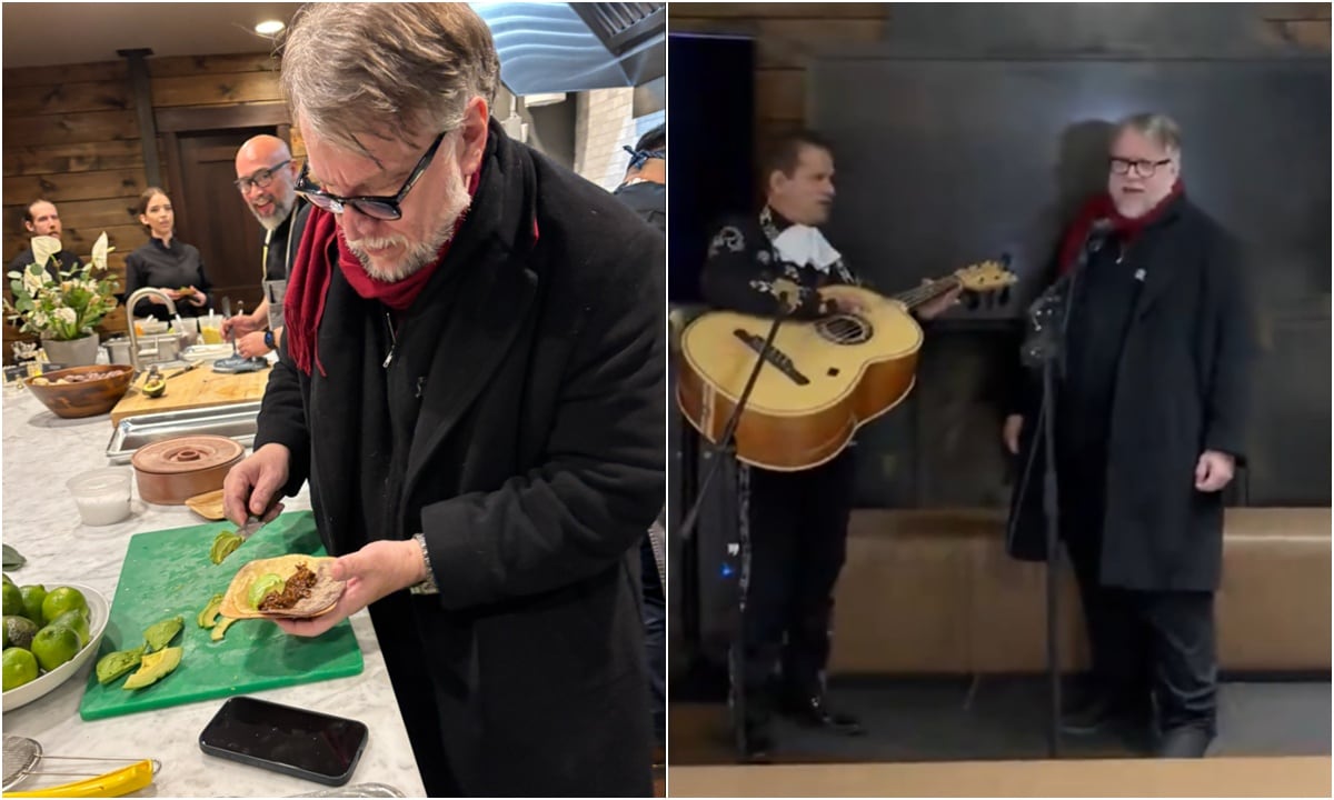 Guillermo del Toro sorprende en Sundance: canta mariachi, hace tortillas
